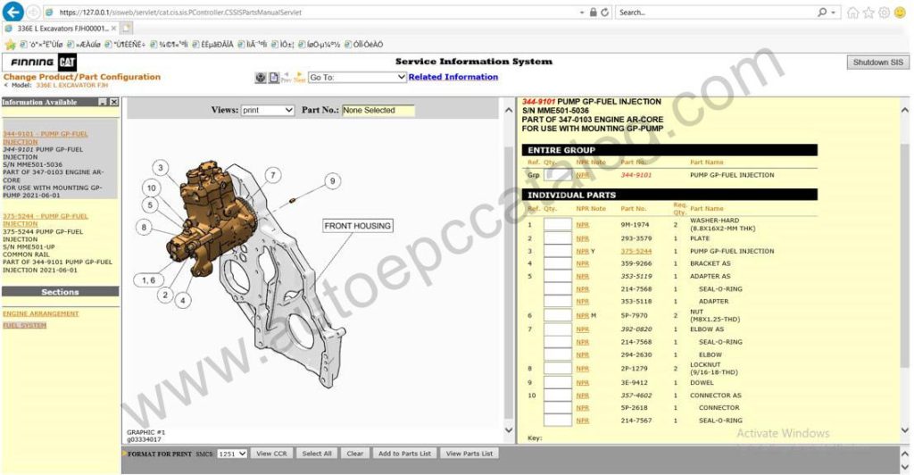 [10.2021] CAT SIS Parts+Service Manual with CBT Function Installation ...