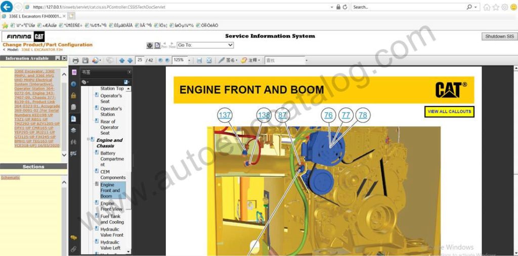 [10.2021] CAT SIS Parts+Service Manual with CBT Function Installation ...
