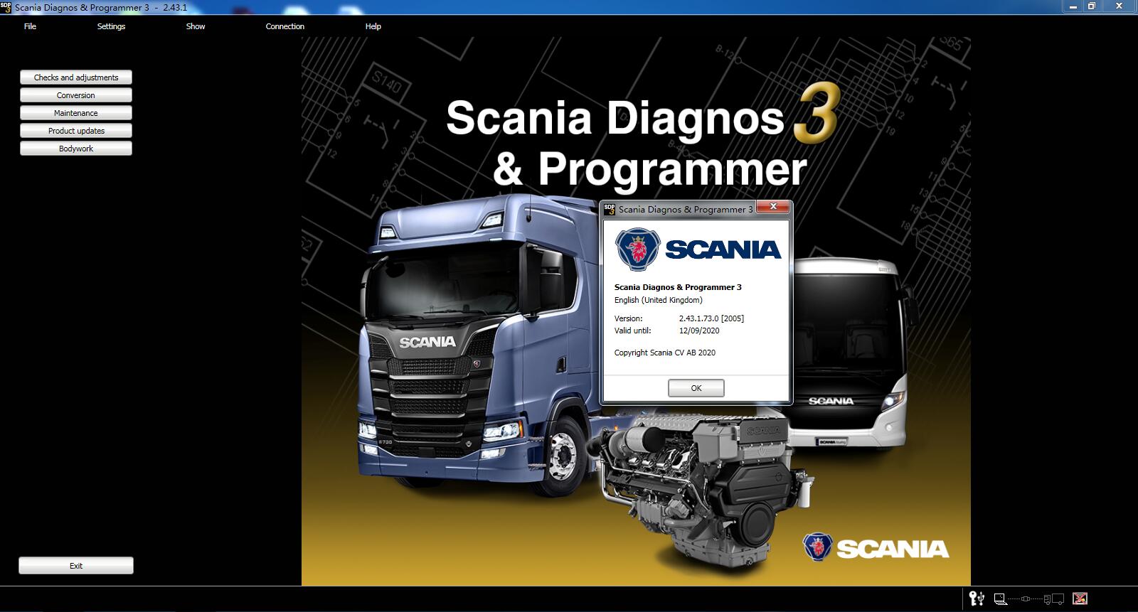 2020 Scania SDP3 2.43.1 Diagnosis & Programming Software Installation ...