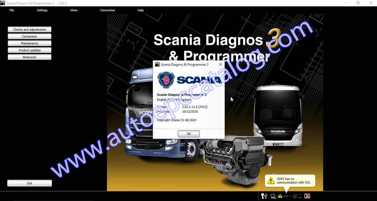 [12.2024] Scania SDP3 2.63.2 Diagnosis & Programming Truck Software
