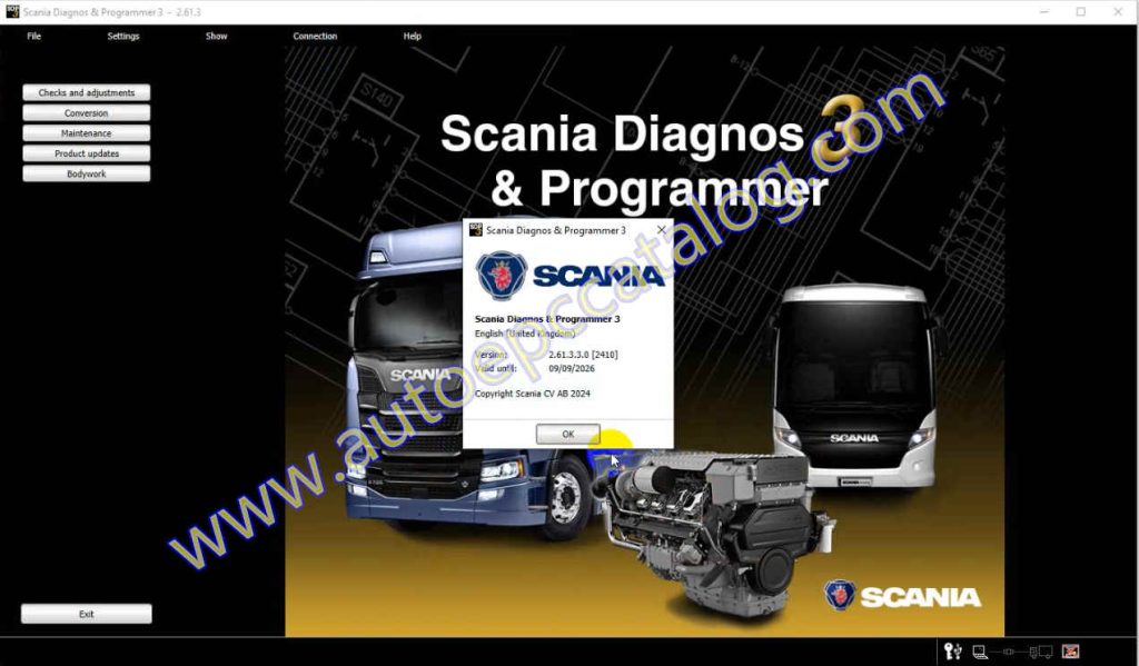[09.2024] Scania SDP3 2.61.3 Diagnosis & Programming Truck Software