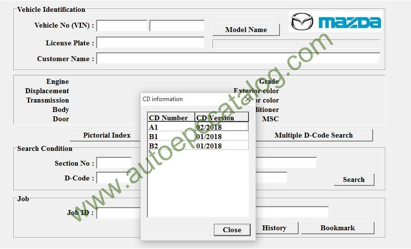 Mazda EPC2 02.2018 Europe Parts Catalog Download & Installation Service ...