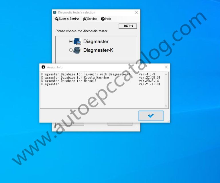 2022 Kubota DiagMaster 22.08.01 Diagnostic Software Download+Install