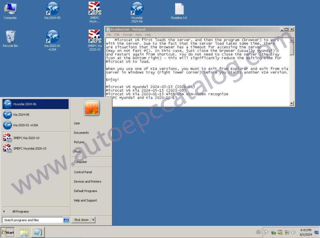 [06.2024] Microcat V6 KIA & Hyundai+SM Parts Catalogue VMware