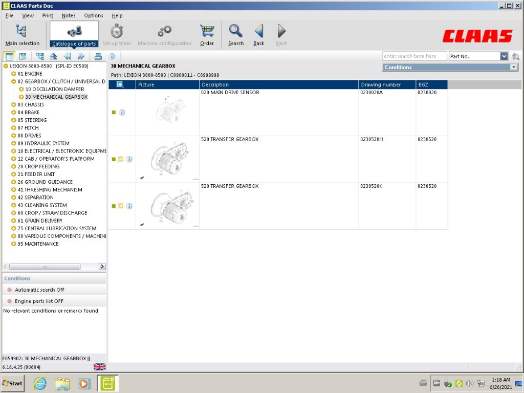 [04.2023] CLAAS Part Doc EPC Spare Parts Catalogue VMware Version