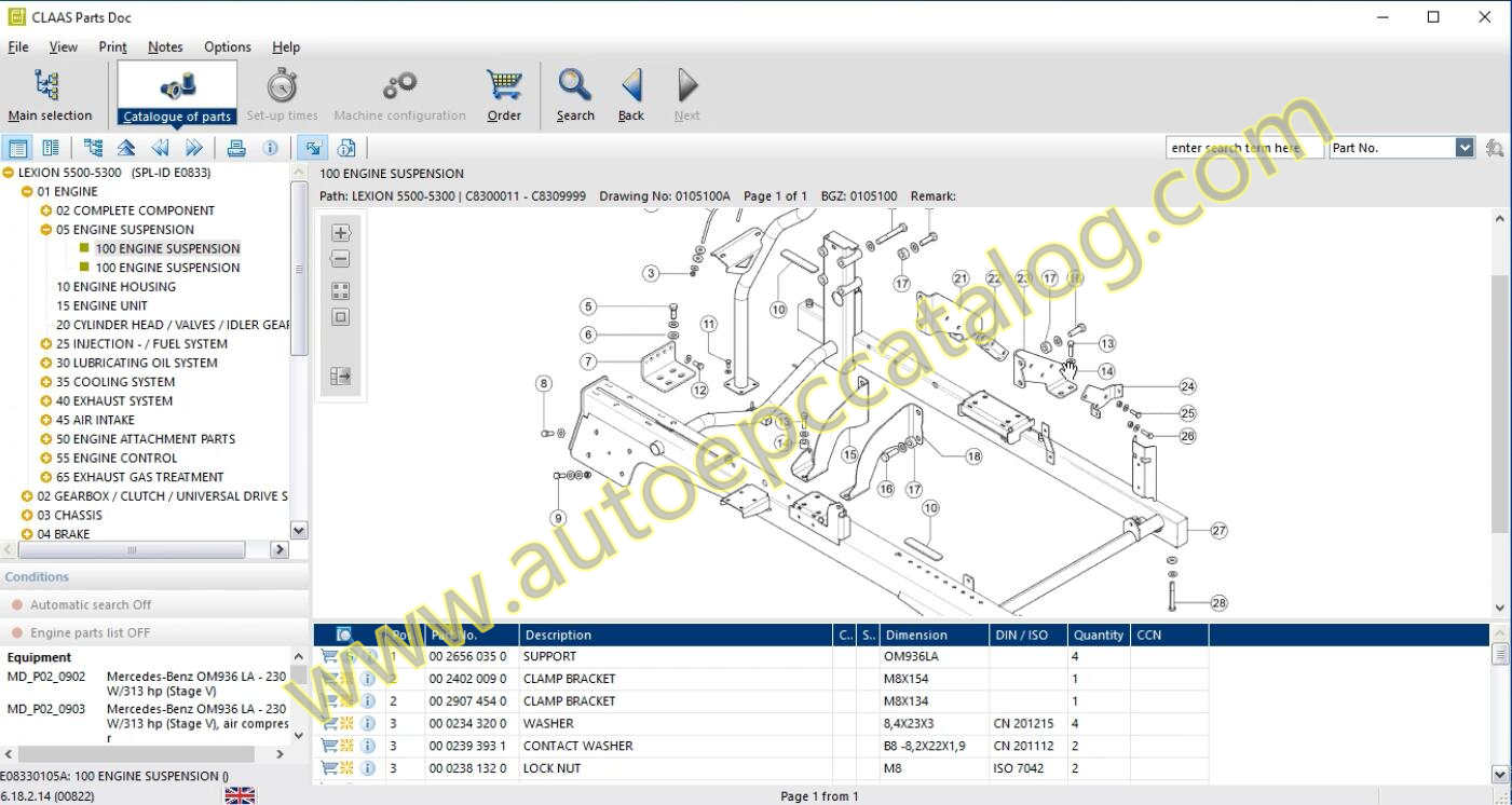 [03.2024] CLAAS Part Doc EPC Updated 822 Spare Parts Catalogue