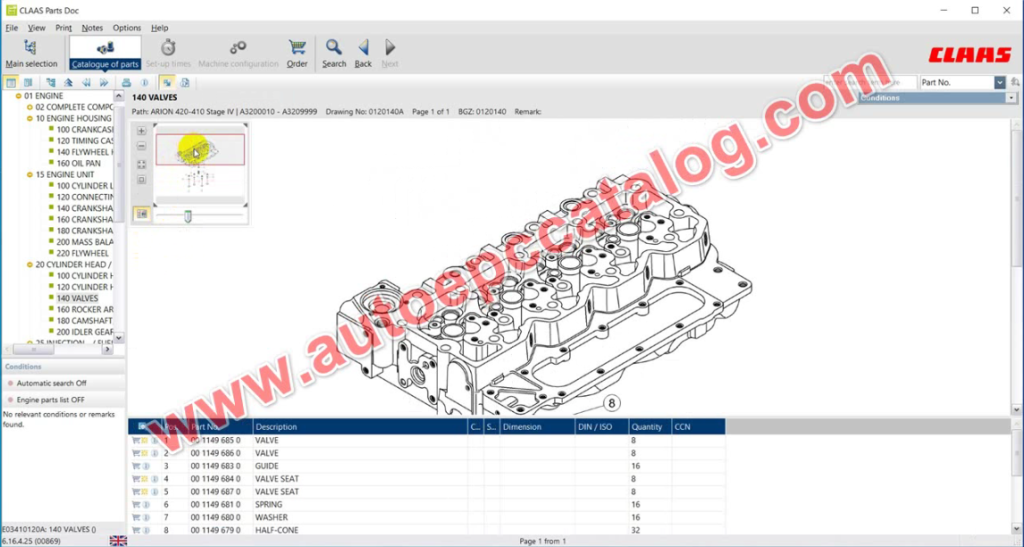 [02.2025] CLAAS Part Doc EPC Updated 869 Spare Parts Catalogue