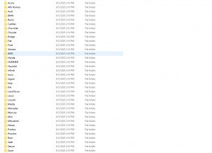 Mitchell CRS Vehicle Frame Dimensions 2008-2020 PDF Files