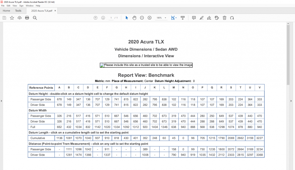 Mitchell CRS Vehicle Frame Dimensions 2008-2020 PDF Files