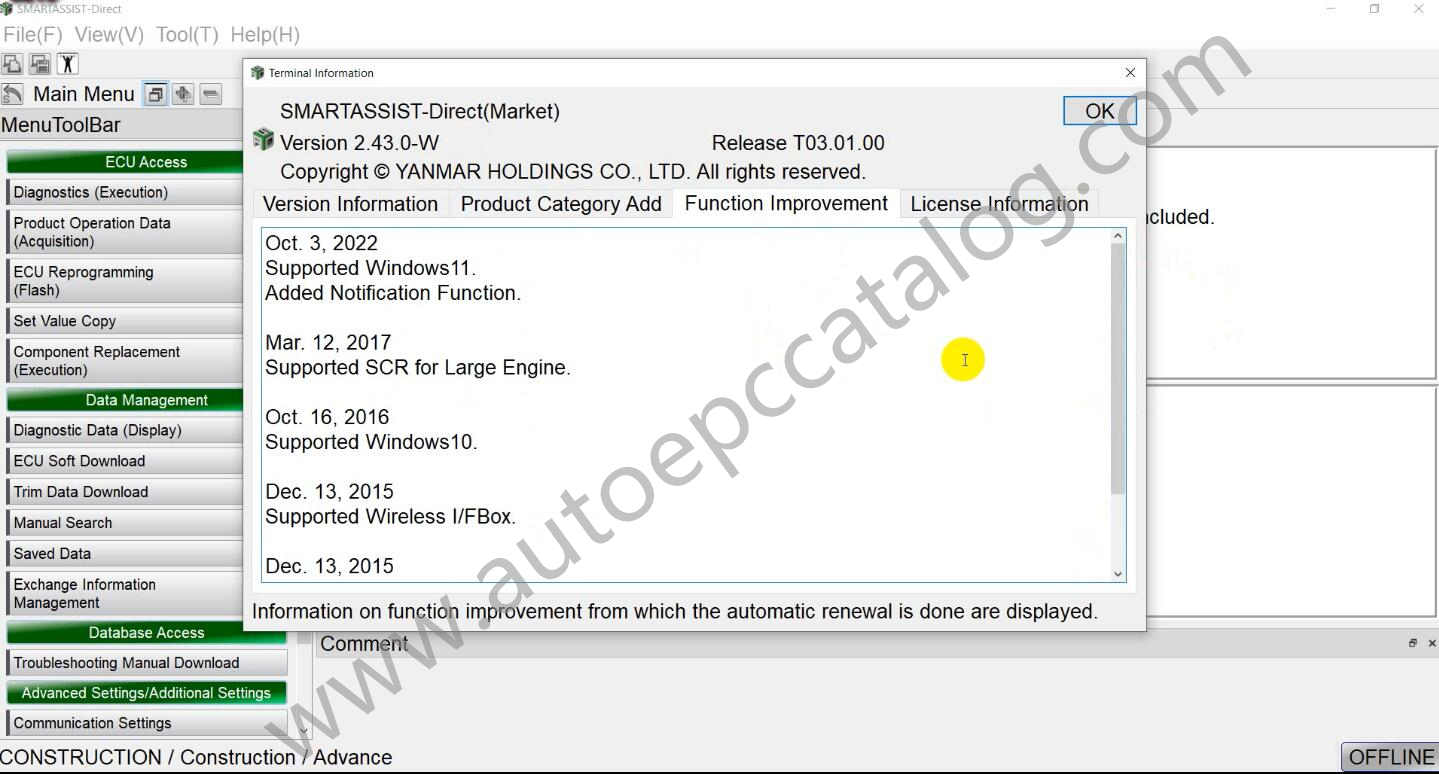 [03.2024] Yanmar SA-Direct 2.43 Offline Diagnostic Software