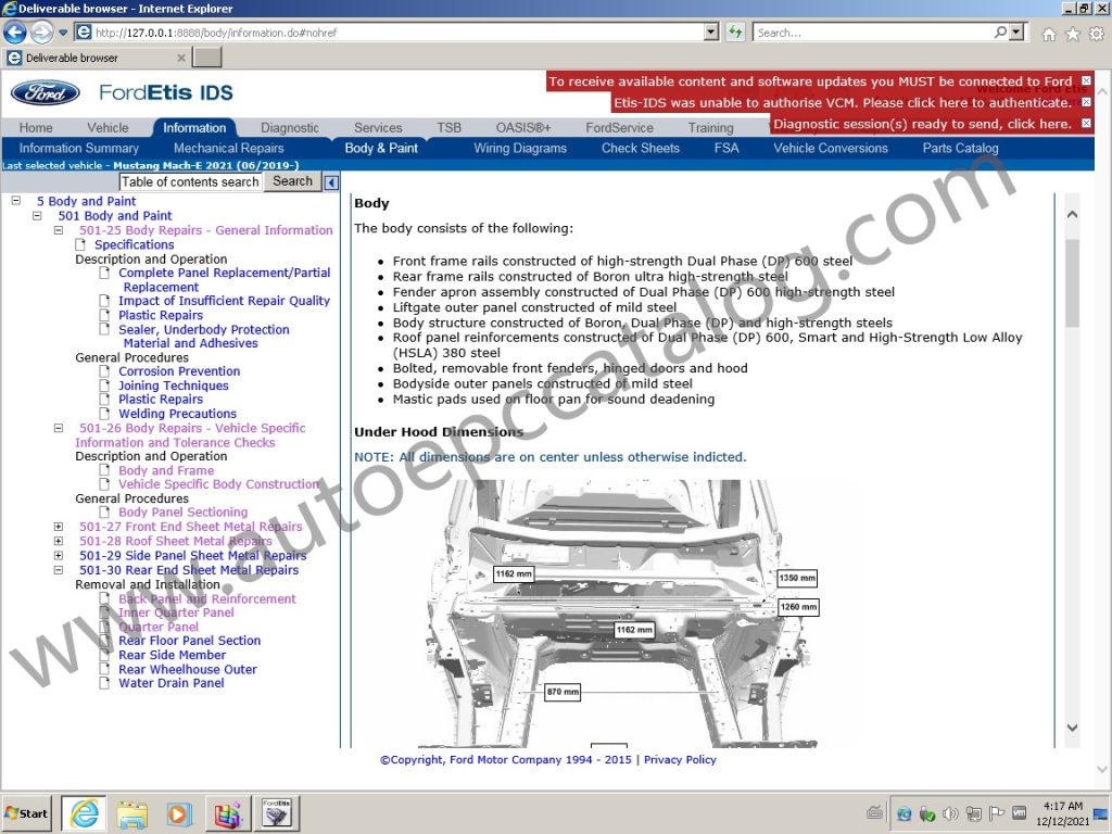 [02.2022] Ford ETIS IDS Offline Service Manual Installation VMware Version
