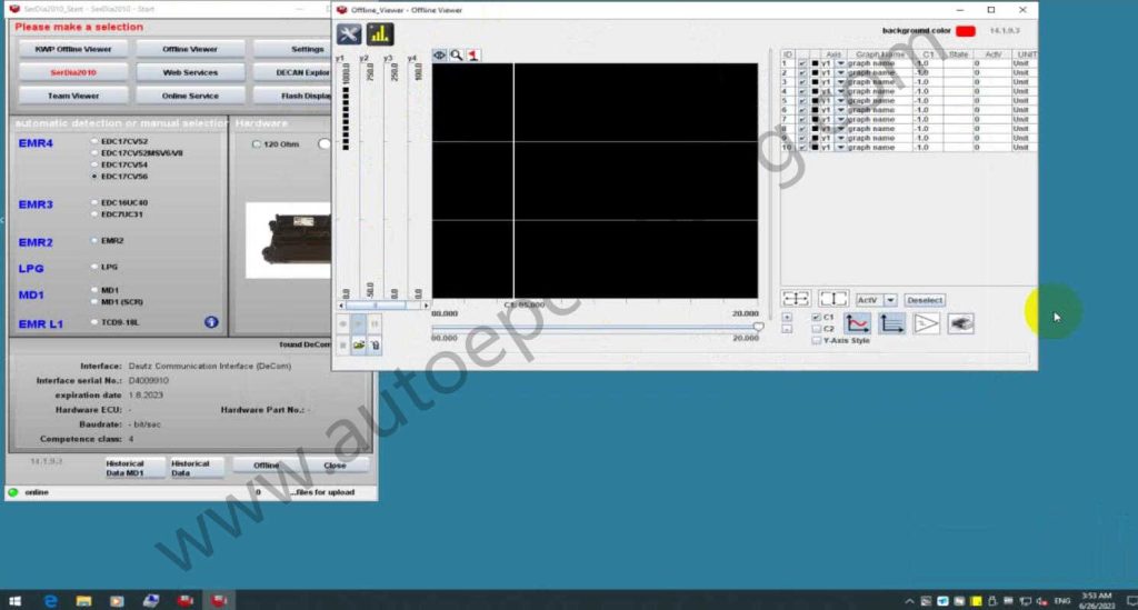 2023 Deutz SerDia2010 14.1.9.1 Highest Level 6 Diagnostic for Deutz Engine