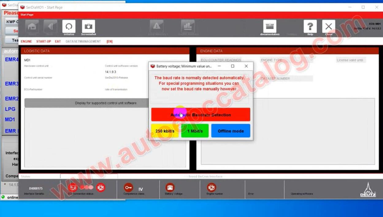 2023 Deutz SerDia2010 14.1.9.3 Highest Level 6 Engine Diagnostic Software