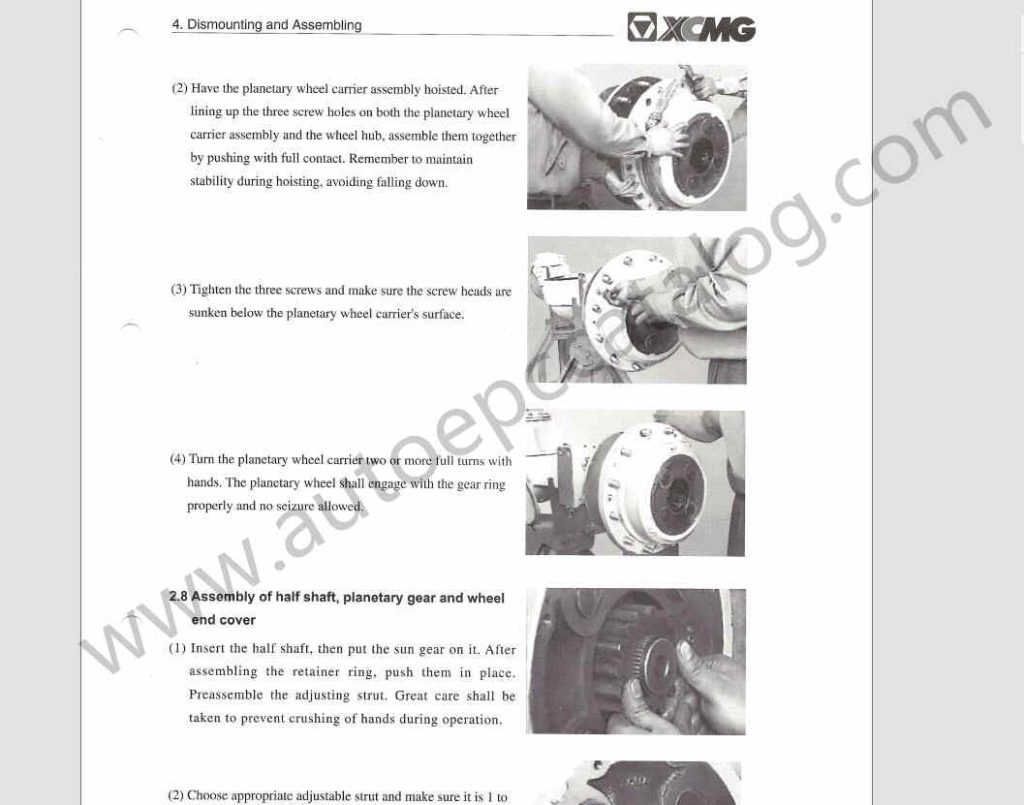 XCMG Machine Parts Book Workshop Manual PDF Collection Download