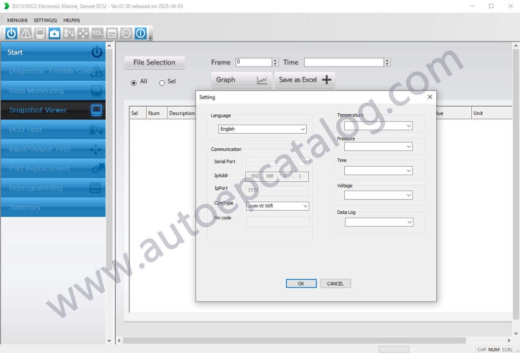 [07.2025] Doosan DX15 DX22 Electronic Marine Genset DCU ECU Diagnostic ...