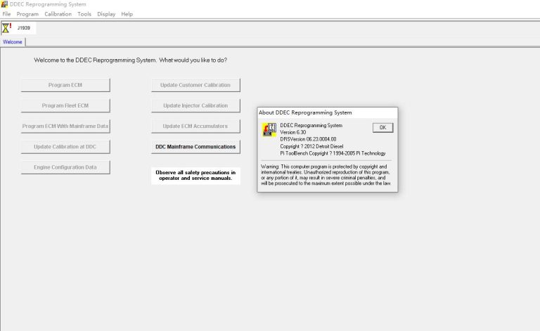Detroit Diesel Reprogramming System 6.30+MBE Reprogramming System