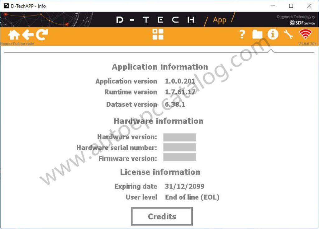 Deutz-Fahr D-Tech Diagnostic Tool D-TechAPP SDF Diagnostic KIT