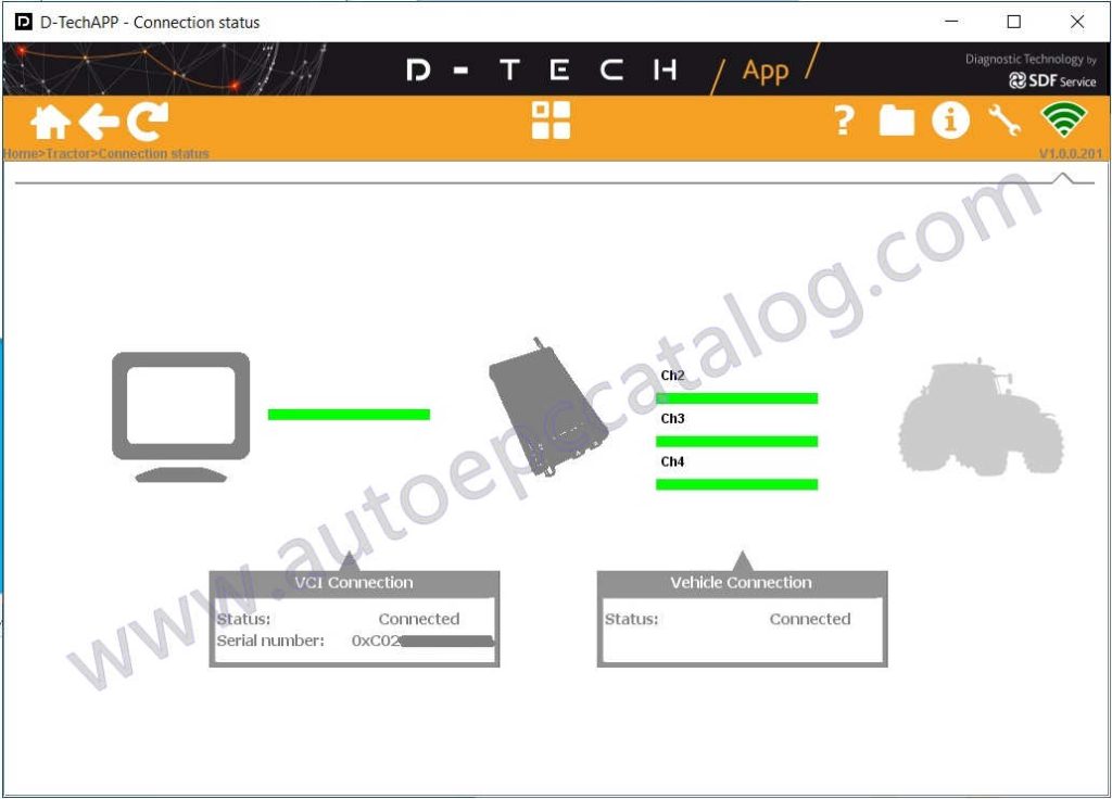 Deutz-Fahr D-Tech Diagnostic Tool D-TechAPP SDF Diagnostic KIT