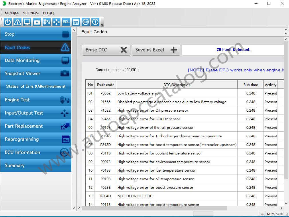 [04.2023] Doosan Electronic Marine & Generator Engine Analyzer