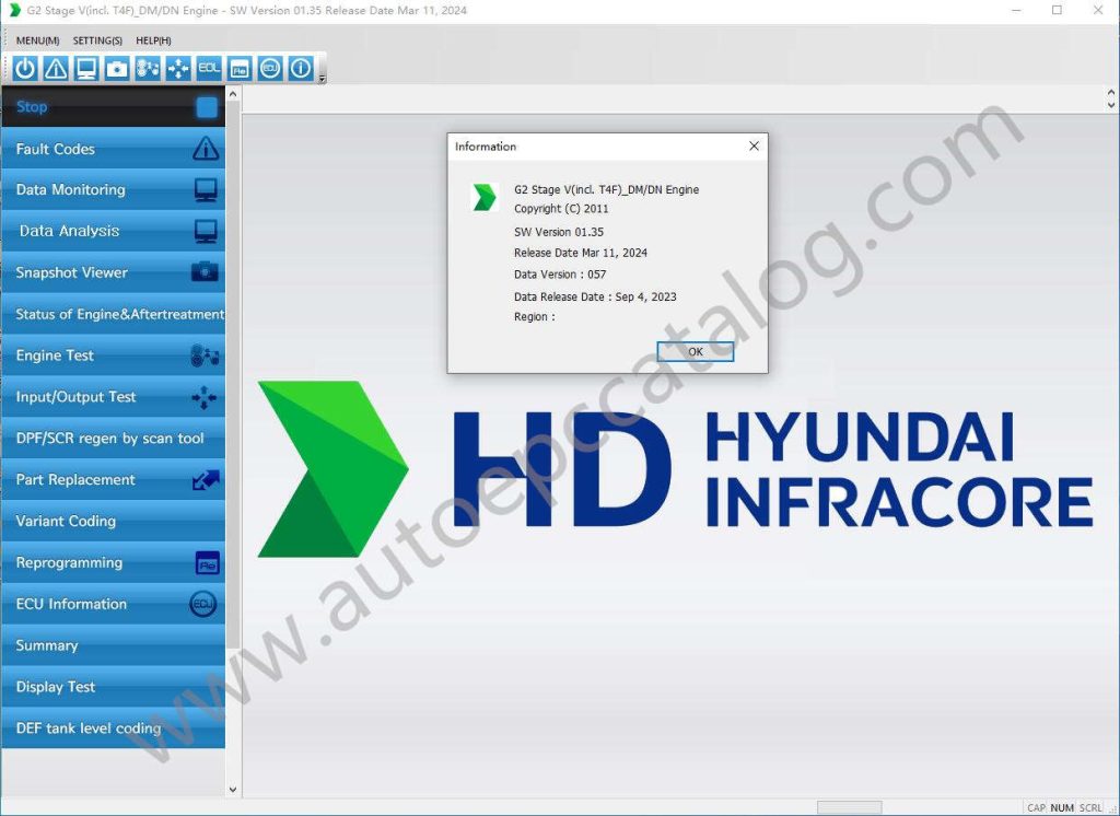 Doosan Machine Engine Diagnostic Software Package 2024 One PC Installation