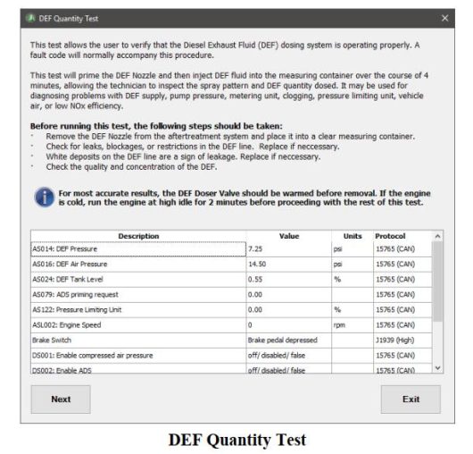 Detroit Diesel DD13/15/16 DEF Quantity Test by JPRO - Auto Machine ...