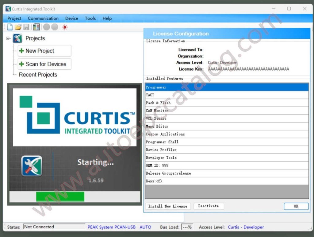 2024 CIT Curtis Integrated Toolkit 1.6.59 Diagnostic Software