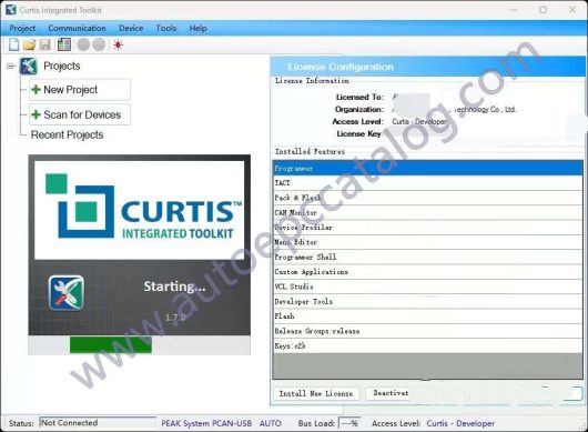 2025 CIT Curtis Integrated Toolkit 1.7 Diagnostic Software One PC ...