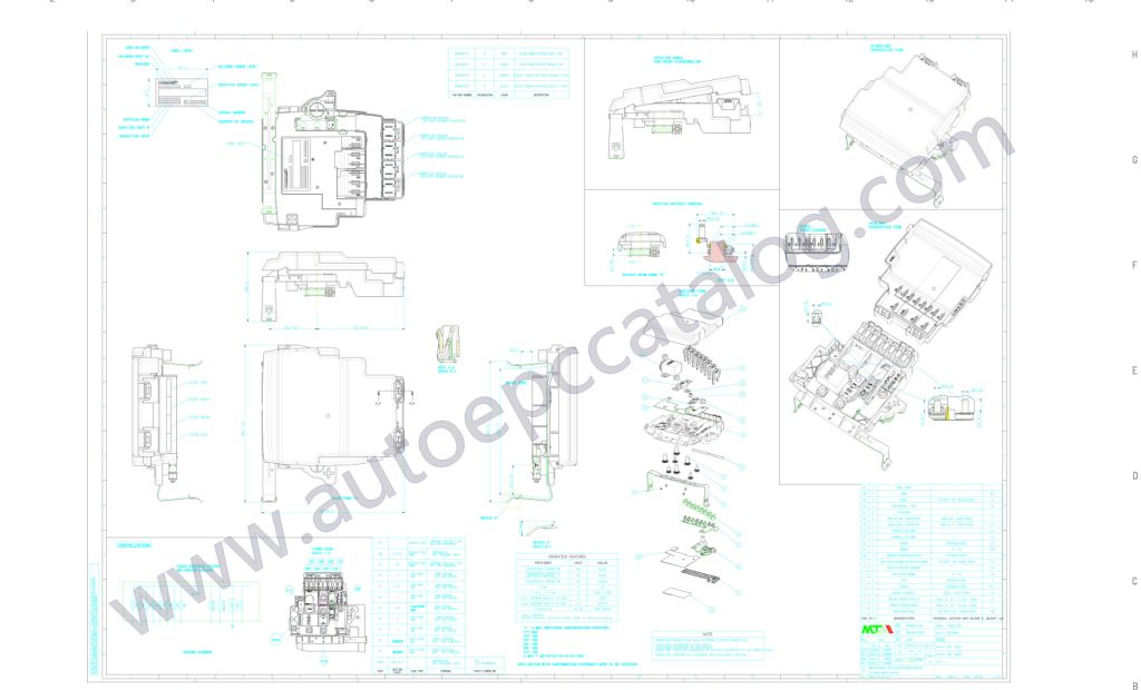 McLaren P13 Series 570S 540 DUi Car Diagram